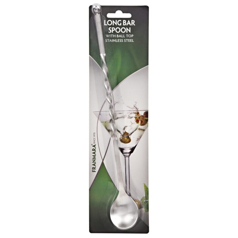 Stainless Steel Bar Spoon - Carded - Wholesale - Pak-it Products